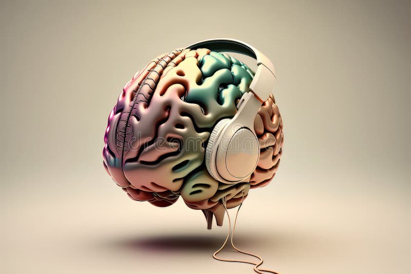 Brain Wearing Headphones Stock Illustrations – 46 Brain Wearing ...
