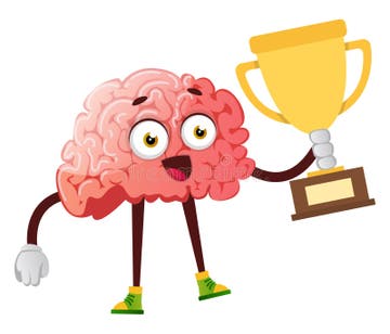 Golden Brain Trophy Stock Illustrations – 111 Golden Brain Trophy Stock ...