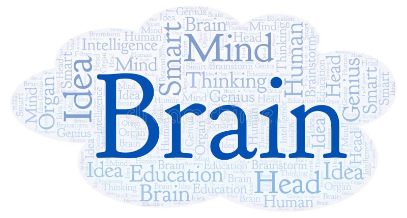 Brain Word Cloud stock vector. Illustration of fish, avocado - 99074891