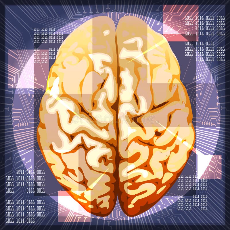 Brain work stock vector. Illustration of communication - 40047250