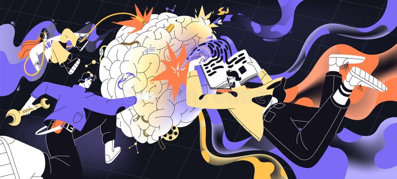 Brain Work, Mind Concept. Artificial Intelligence Development, Machine ...