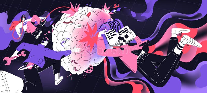 Brain Work, Mind Development and Training, Memory Concept. Intelligence ...