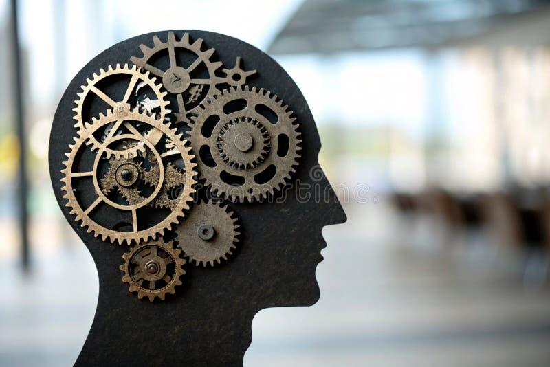 Brain Work Model. Thinking, Psychology. Metal Gears, Cogs, and ...