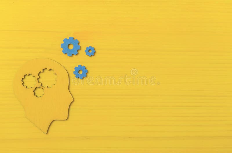 Brain Works Concept. Thinking, Creativity Concept of the Human Head ...