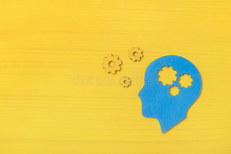 Brain Works Concept. Thinking, Creativity Concept of the Human Head ...