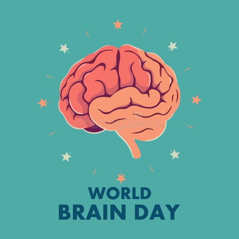 Brain world day stock vector. Illustration of medical - 388679445