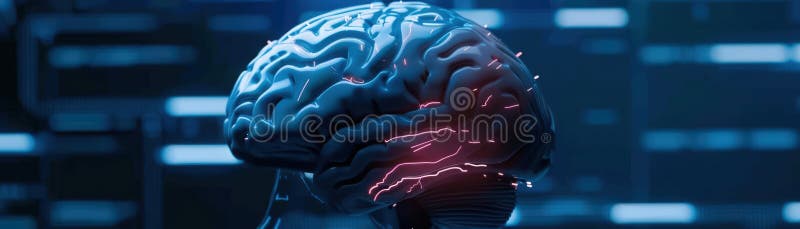 Braincomputer Interface Silent Speech Interface Stock Illustration