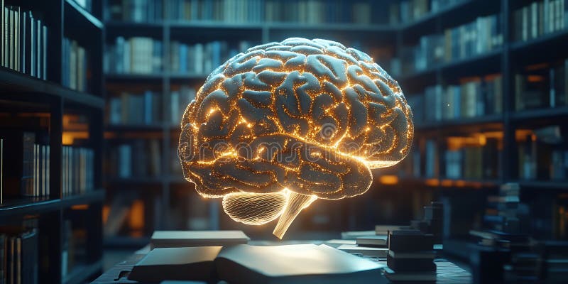 Brainpower Knowledge the Human Mind Background Wallpaper Stock ...