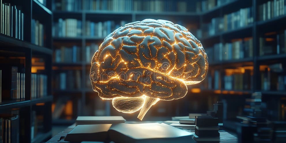 Brainpower Knowledge the Human Mind Background Wallpaper Stock ...