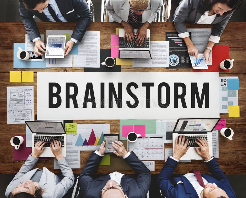 Brainstorm Analysis Creation Innovation Planning Concept Stock Image ...