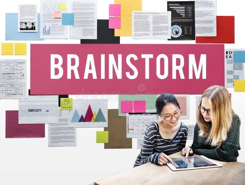 Brainstorm Analysis Creation Innovation Planning Concept Stock Photo ...