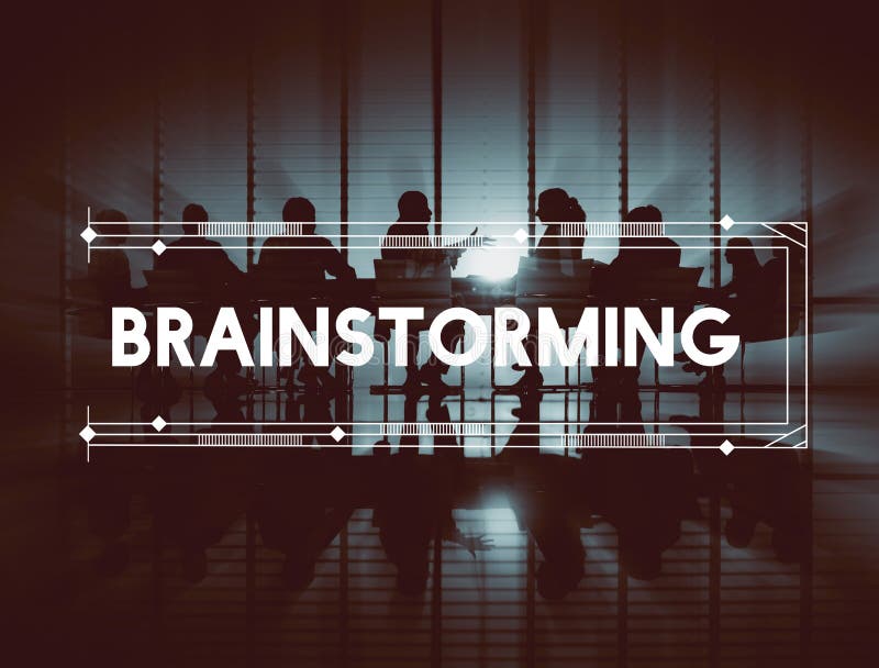 Brainstorm Brainstorming Creative Thinking Strategy Concept Stock Photo ...