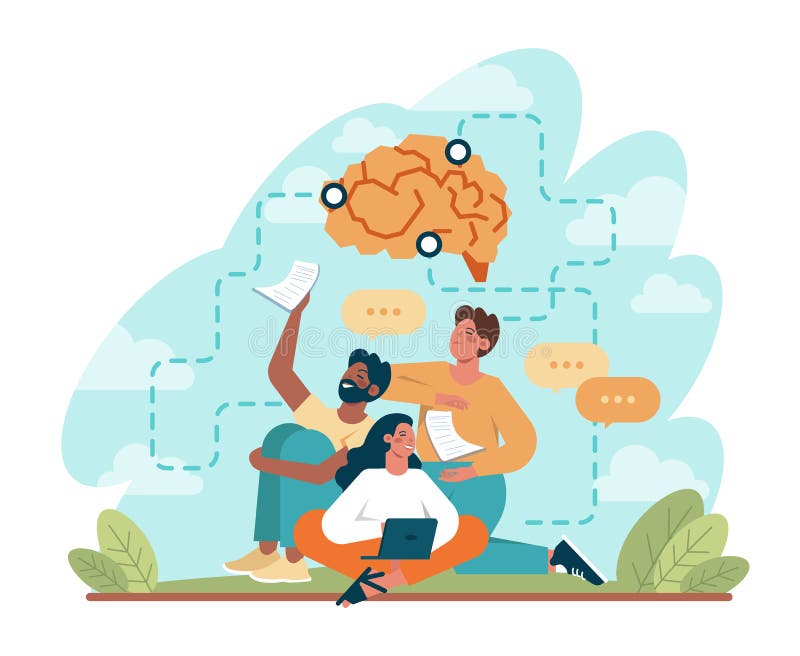 Brainstorm Concept. New Idea or Problem Solution Generation Stock ...