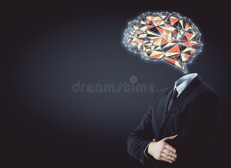 Brainstorm concept stock illustration. Illustration of polygonal - 96945028