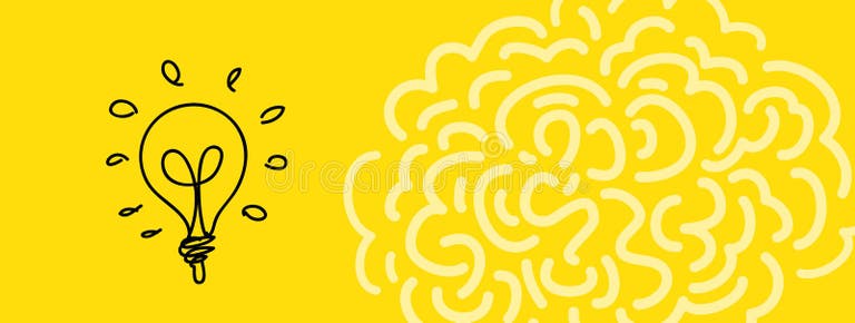 Brainstorm Creative Idea, Success Concept, Lamp Vector Design Stock ...