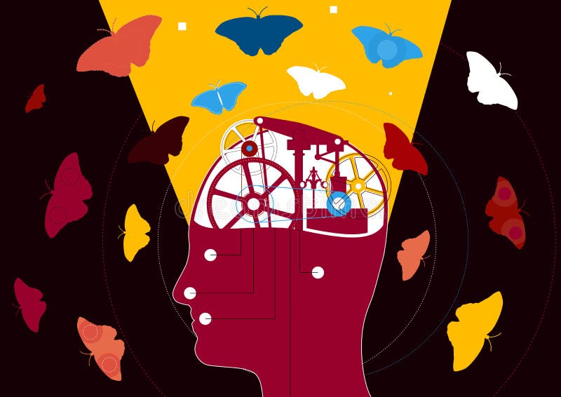 Creativity and Generating Ideas Concept. Stock Vector - Illustration of ...