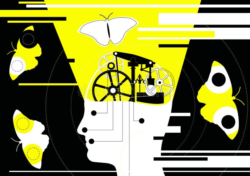 Creativity and Generating Ideas Concept. Stock Vector - Illustration of ...