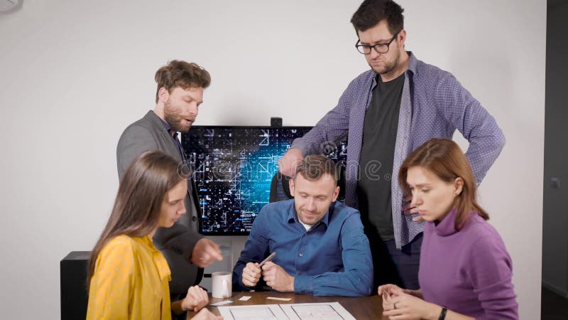 Brainstorm. in the Frame are the Hands of Designers and Layouts of the ...