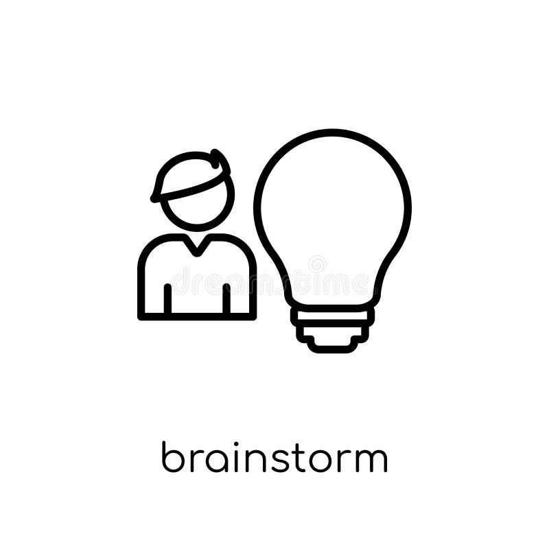 Brainstorm Icon from Collection. Stock Vector - Illustration of ...