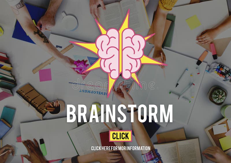 Brainstorm Icon Icon on Creative People Stock Photo - Image of project ...