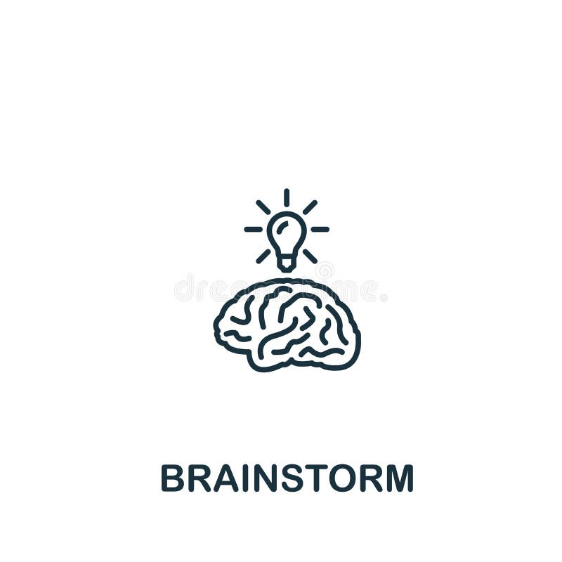 Brainstorm Icon. Line Simple Icon for Templates, Web Design and ...