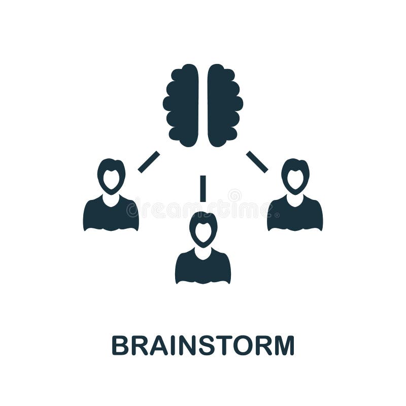 Brainstorm Icon. Simple Illustration from Startup Collection Stock ...