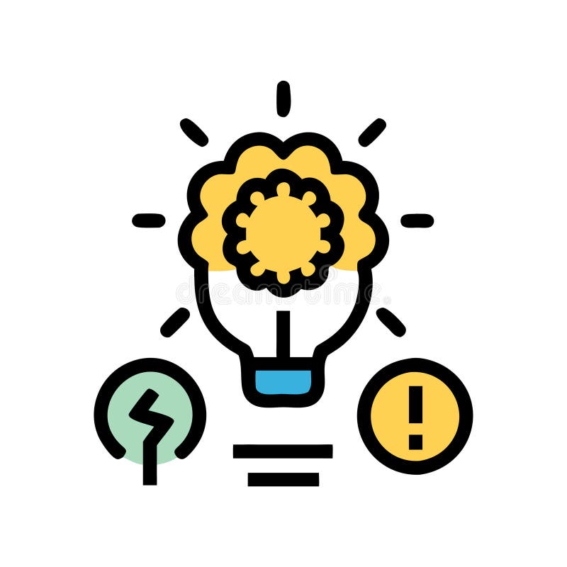 Brainstorm Idea Icon stock vector. Illustration of concepts - 351932900