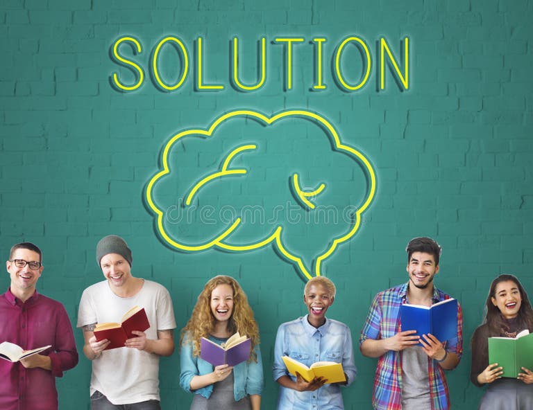 Brainstorm Ideas Sharing Solution Graphic Concept Stock Image - Image ...