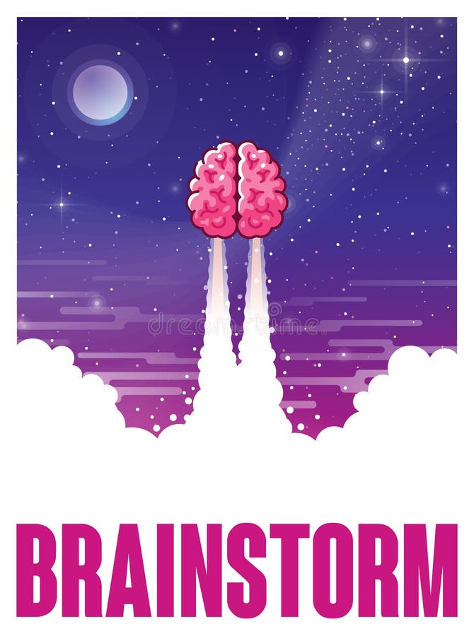 Brainstorm illustration stock vector. Illustration of creative - 158752934