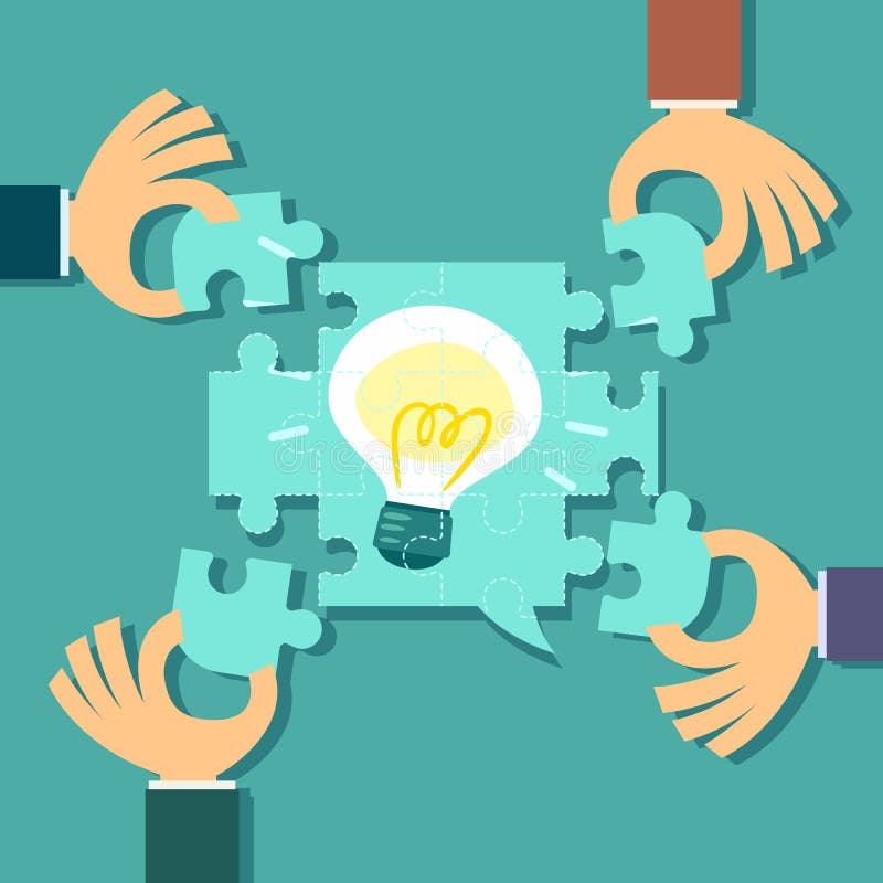Brainstorm stock vector. Illustration of solution, pieces - 54474693