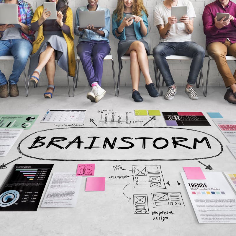 Brainstorm Inspiration Ideas Analysis Concept Stock Photo - Image of ...