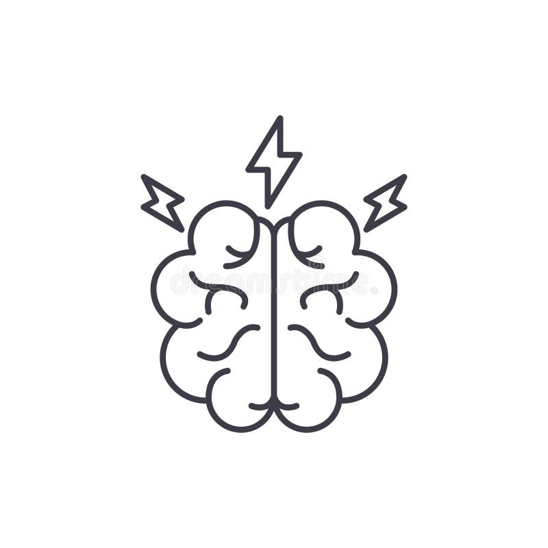 Brainstorm Line Icon Concept. Brainstorm Vector Linear Illustration ... Brainstorm Line Icon Concept. Brainstorm Vector Linear Illustration ...