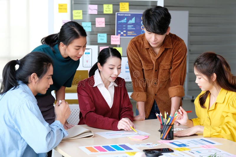 Creative Asian Businesswoman in Meeting Workshop. Stock Photo - Image ...
