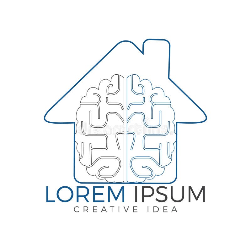 Brain House Logo Icon Design Stock Vector - Illustration of business ...
