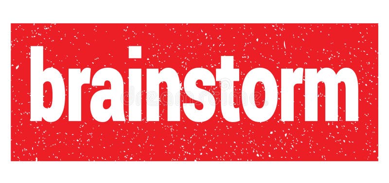 Brainstorm Text Written on Red Stamp Sign Stock Illustration ...
