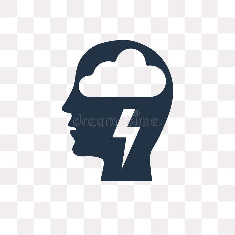 Brainstorm Vector Icon Isolated on Transparent Background, Linear ...