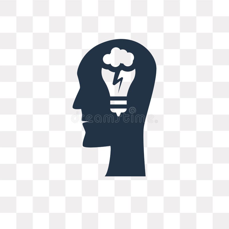 Brainstorm Vector Icon Isolated on Transparent Background, Brain Stock ...