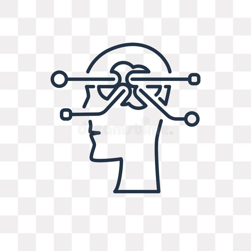 Brainstorm Vector Icon Isolated on Transparent Background, Linear ...