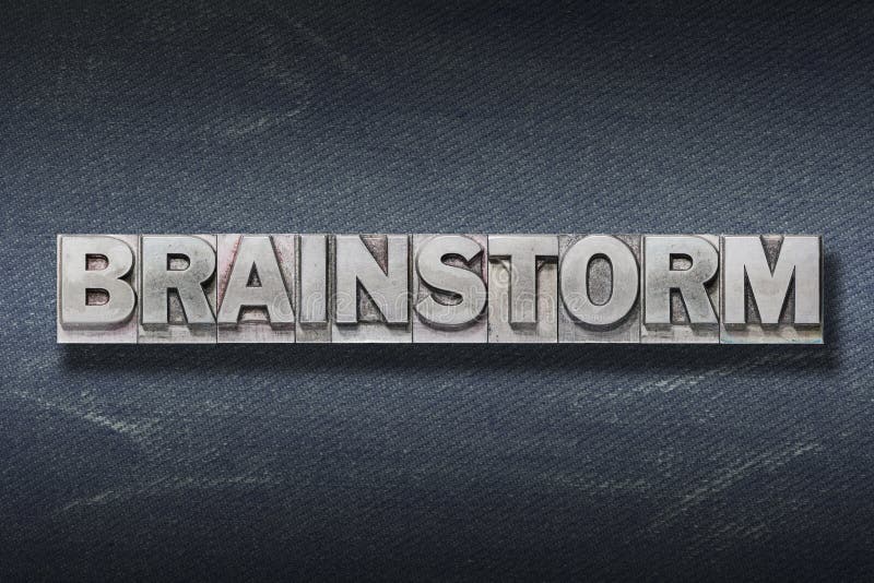 Brainstorm Word in Typewriter Keys Stock Image - Image of letter ...