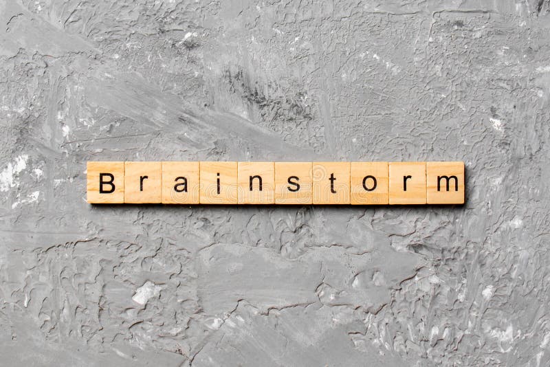 Brainstorm Word in Typewriter Keys Stock Image - Image of letter ...