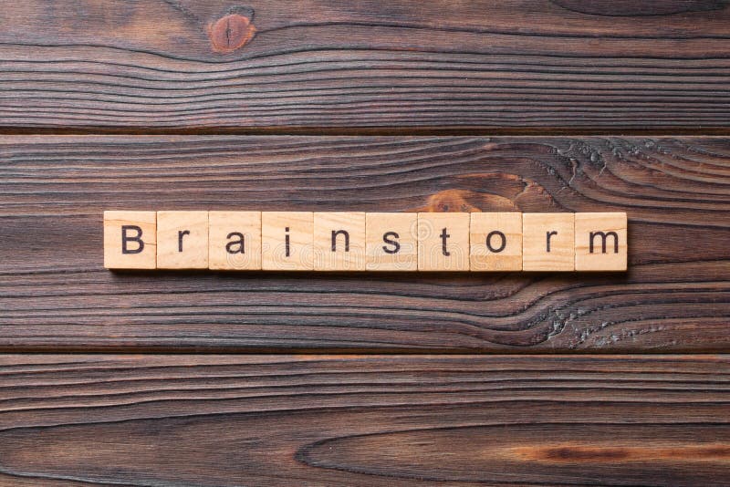 Brainstorm Word in Typewriter Keys Stock Image - Image of letter ...