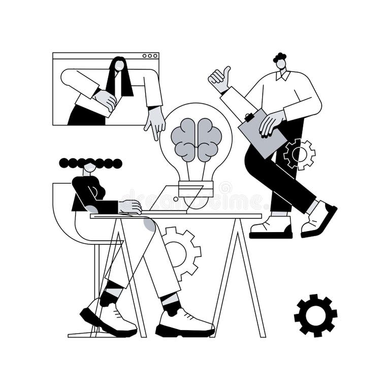 Brainstorming Abstract Concept Vector Illustration. Stock Vector ...