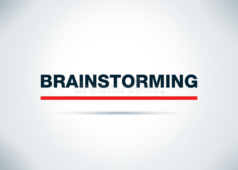 Brainstorming Abstract Flat Background Design Illustration Stock ...