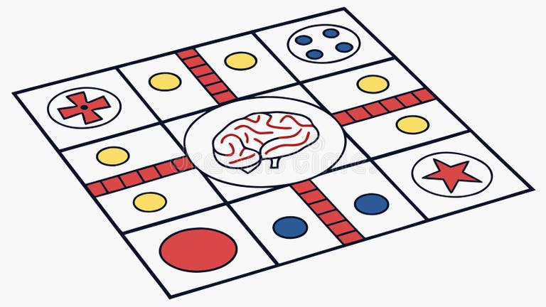 Brainstorming Board Game with Cognitive Elements, Vector Design ...