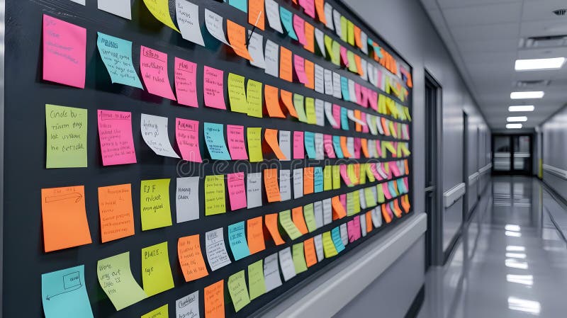 Brainstorming Chaos, a Vibrant Wall of Ideas and Solutions in a ...