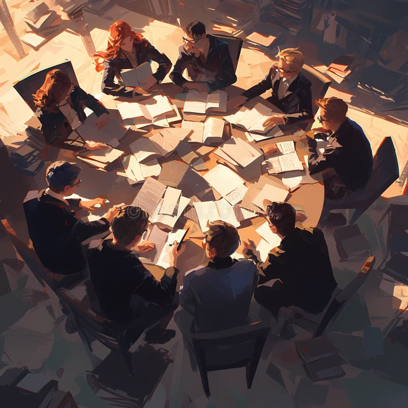 The Brainstorming Circle: a Team S Journey To Innovation Stock ...