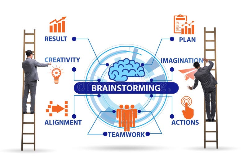 Brainstorming Concept As a Solution Tool Stock Photo - Image of meeting ...