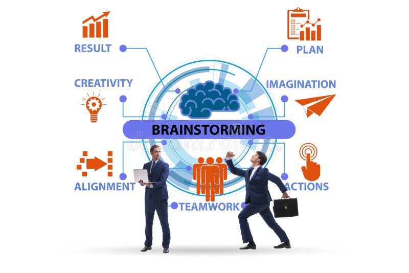 Brainstorming Concept As a Solution Tool Stock Image - Image of ...