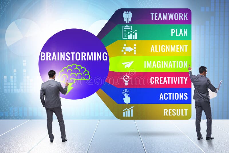 Brainstorming Concept As a Solution Tool Stock Photo - Image of ...