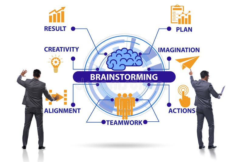 Brainstorming Concept As a Solution Tool Stock Photo - Image of plan ...